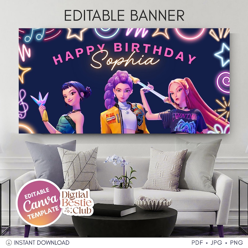 Customized Kpop Banner - Etsy