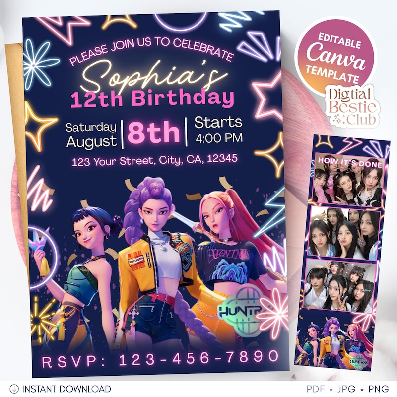 Kpop Demon Hunters Photo Card - Etsy