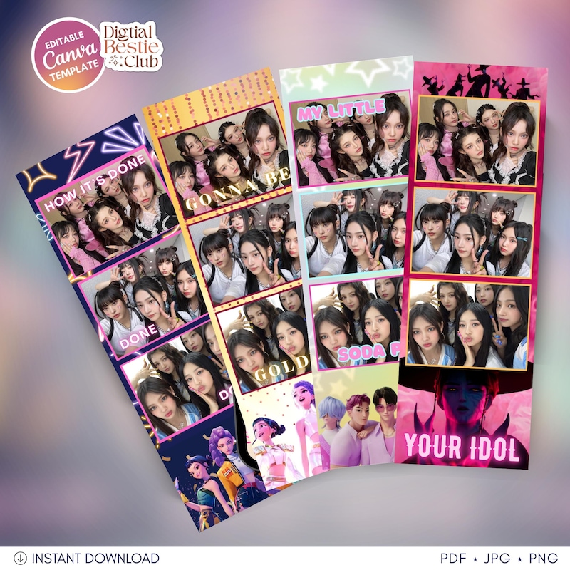 Kpop Photobooth Template - Etsy