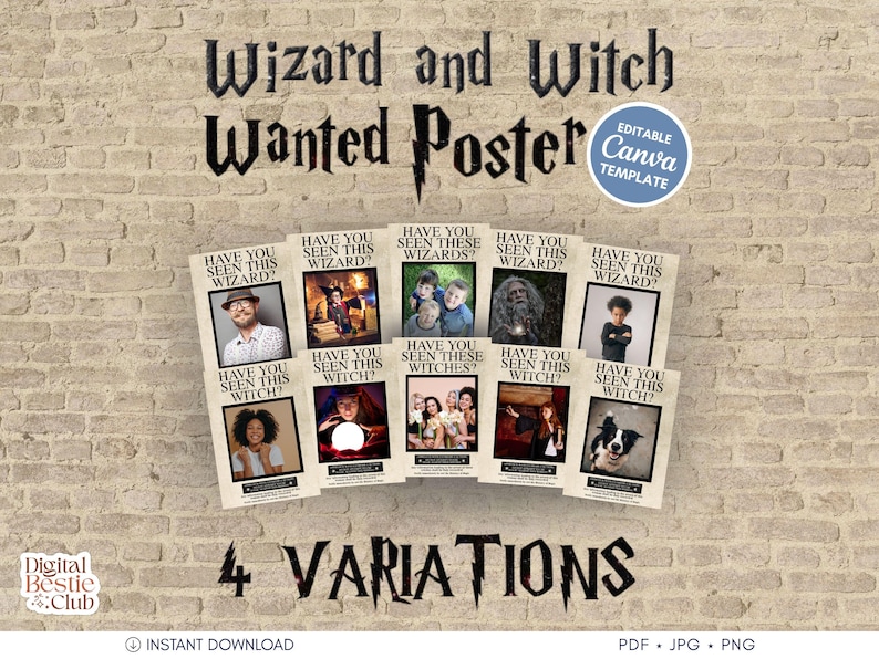 Have You Seen This Wizard Poster Template | Editable Wanted Poster ...
