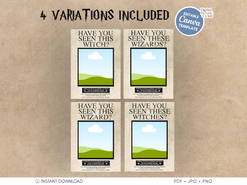 Have You Seen This Wizard Poster Template | Editable Wanted Poster ...