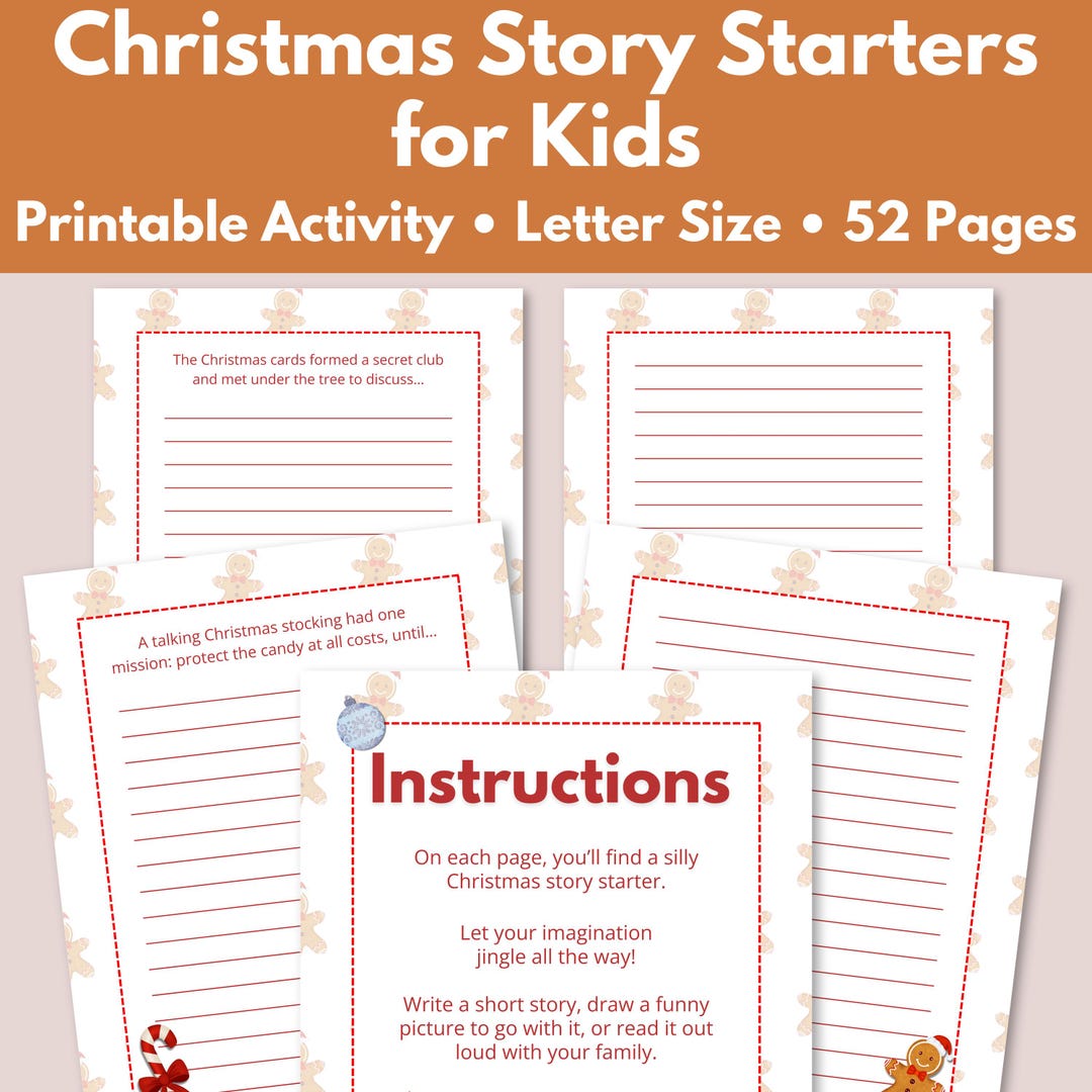 Christmas Story Starters for Kids | Printable Holiday Writing Prompts ...