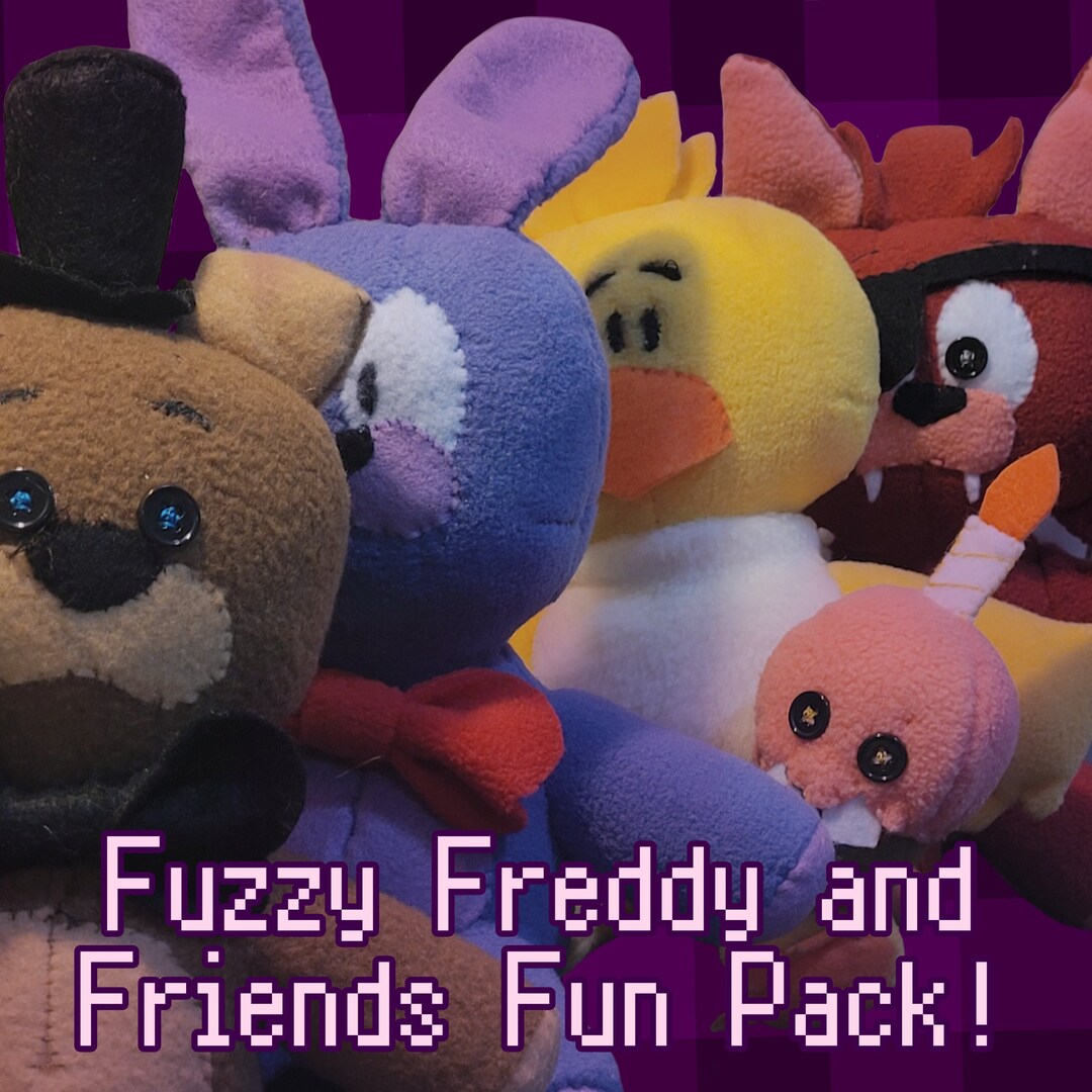 Fuzzy Freddy and Friends Fun Pack sewn Plushes - Etsy