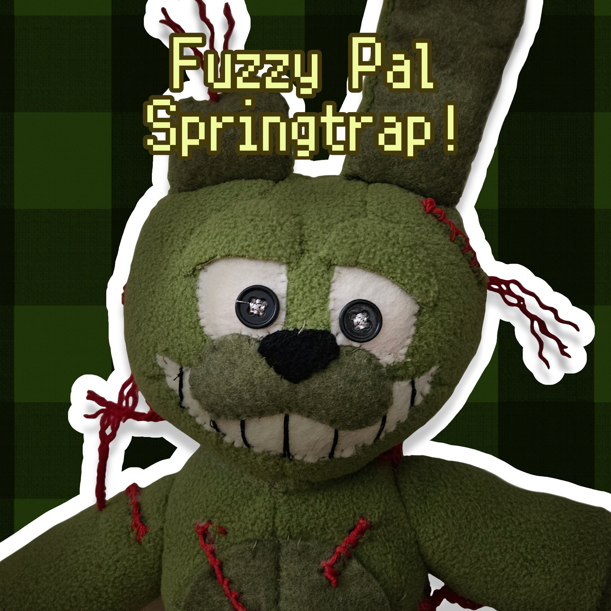 Fuzzy Pal Springtrap! (~8 Inches) (sewn Plush) - Etsy