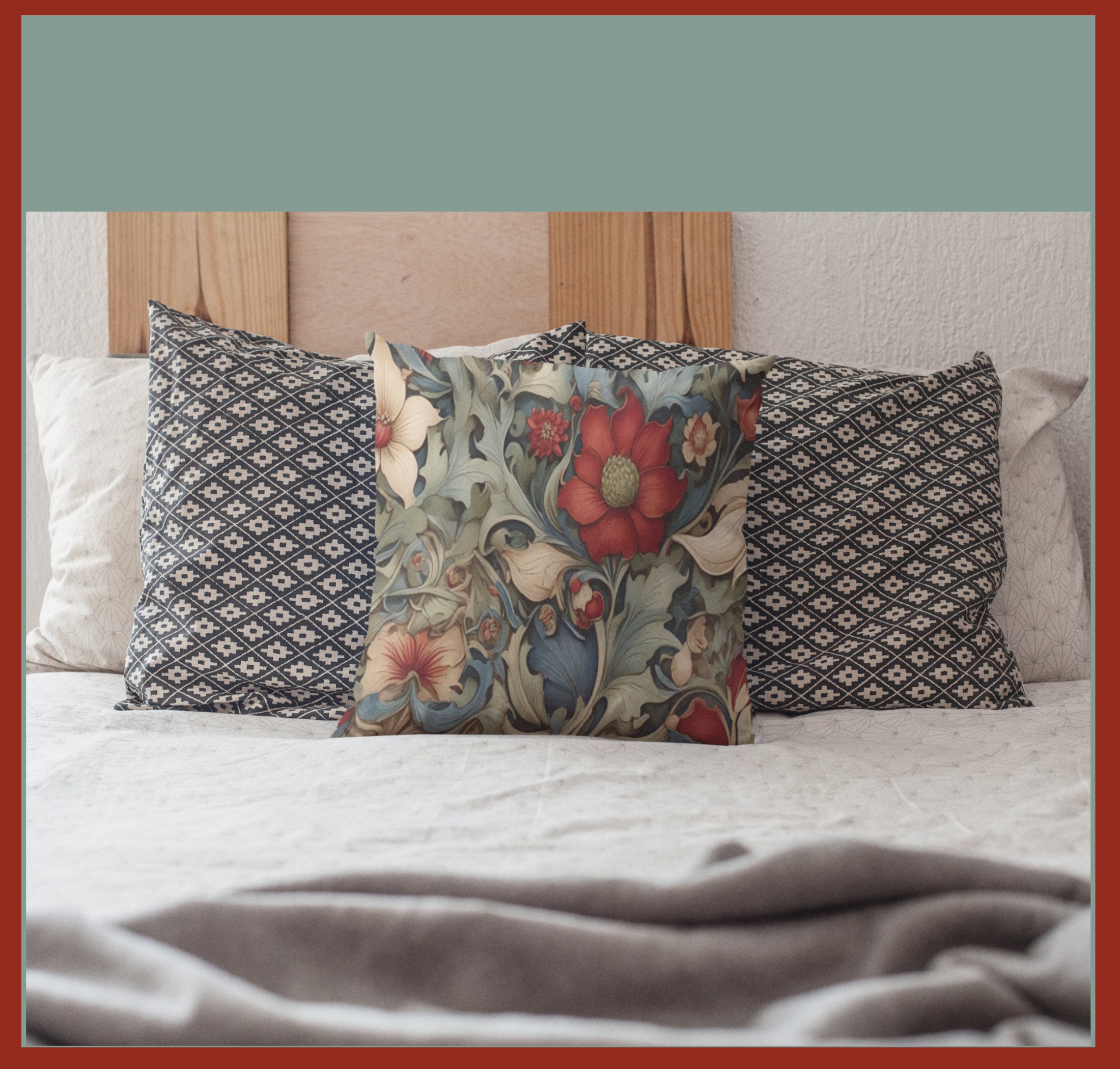 William Morris Floral Print Decorative Cottagecore Decor Botanical ...