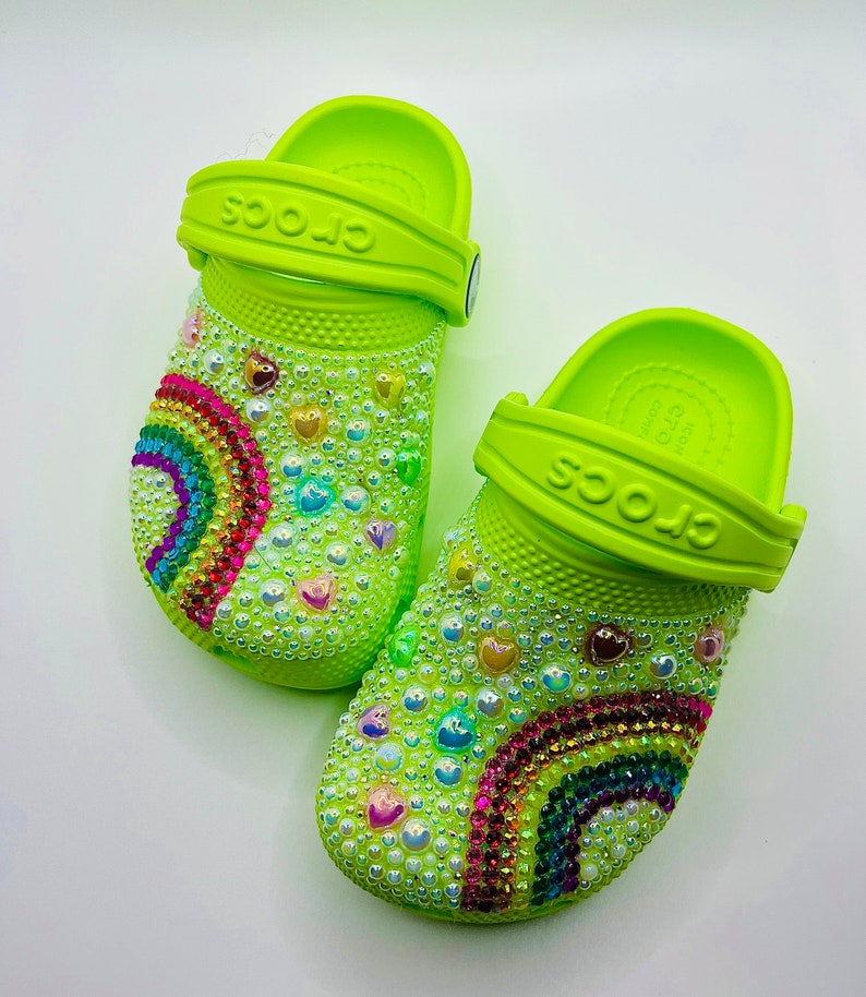 Custom Rainbow Crocs - Etsy
