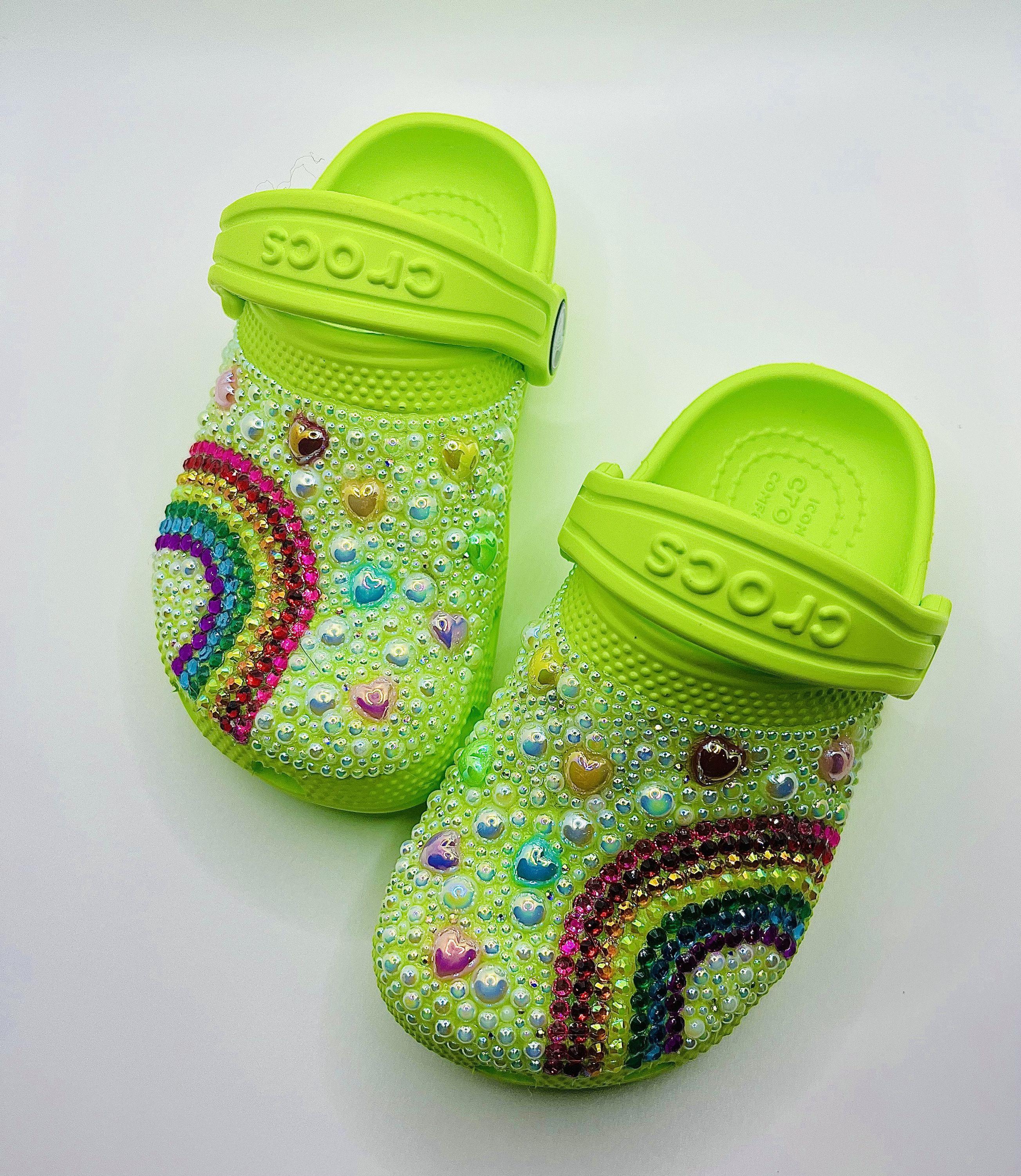 Custom Rainbow Crocs - Etsy