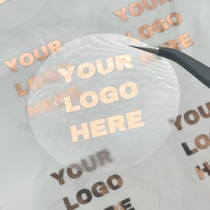 Customised Logo Stickers Personalised Foil Logo Stickers Label Sheets ...