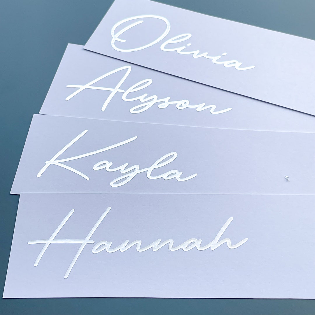 1,3,5,10 Personalised Name Sticker Decal Word Label Vinyl Decal Glass ...