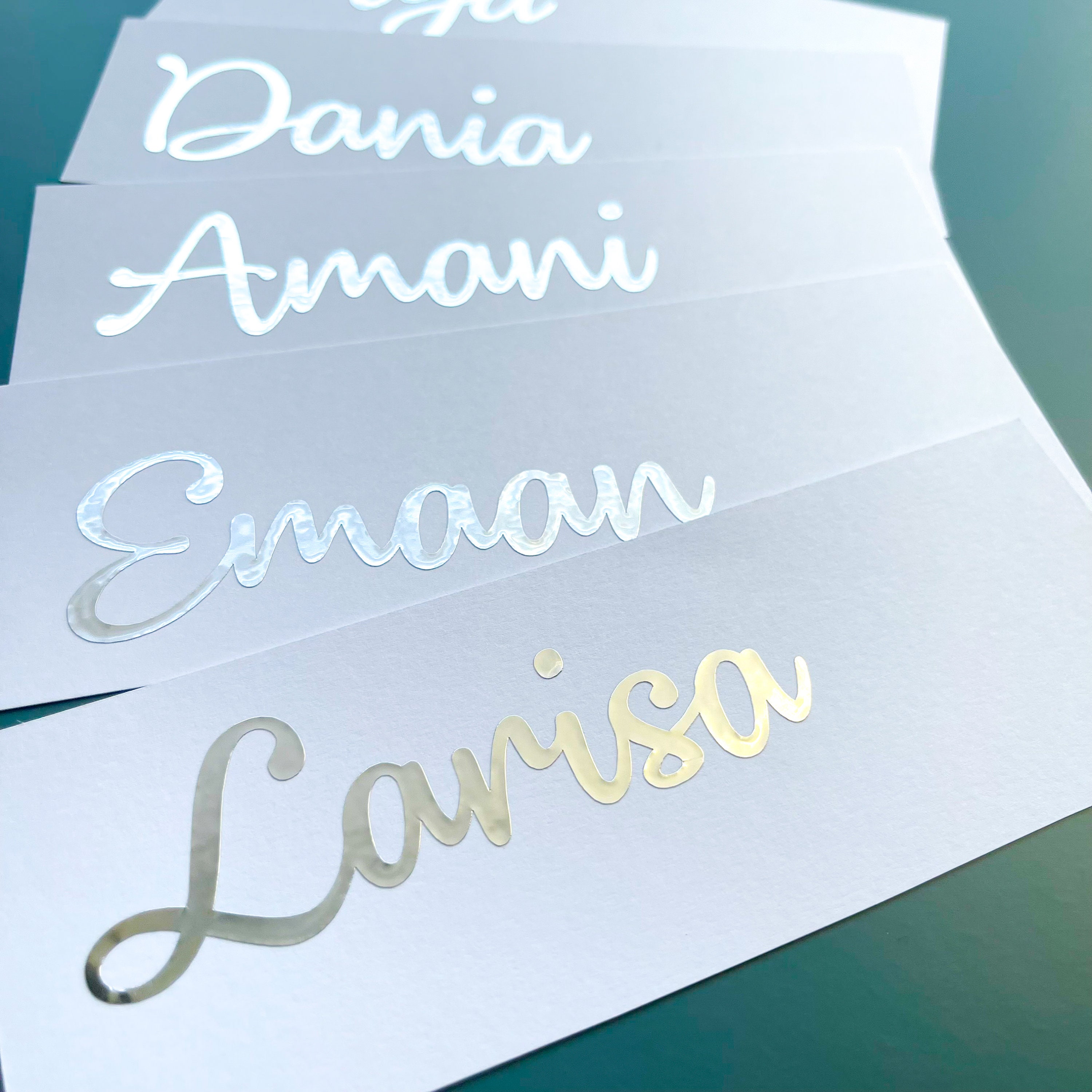 1,3,5,10 Personalised Name Sticker Decal Word Label Vinyl Decal Mehndi ...