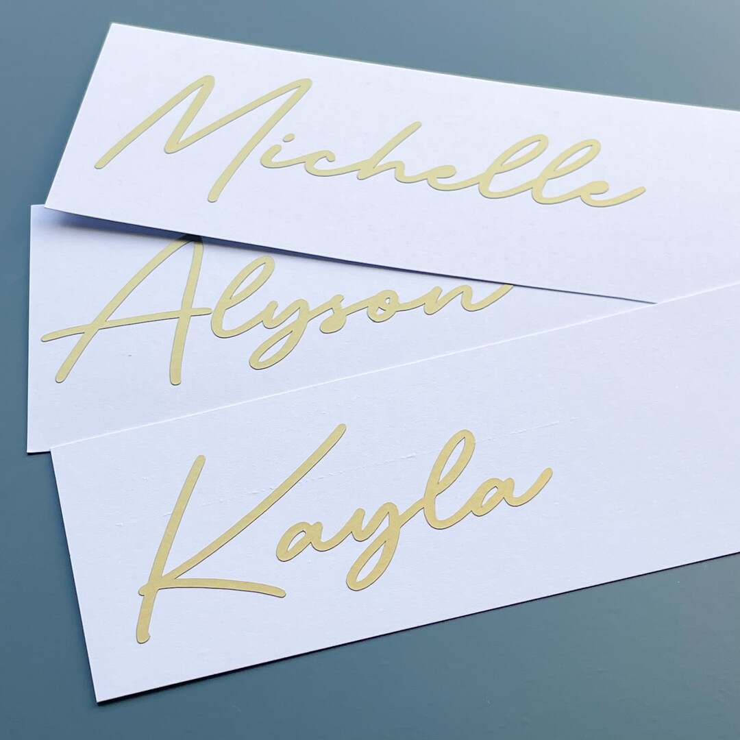 Personalized Vinyl Name Stickers | Custom Name Decal | Hen Party Name ...