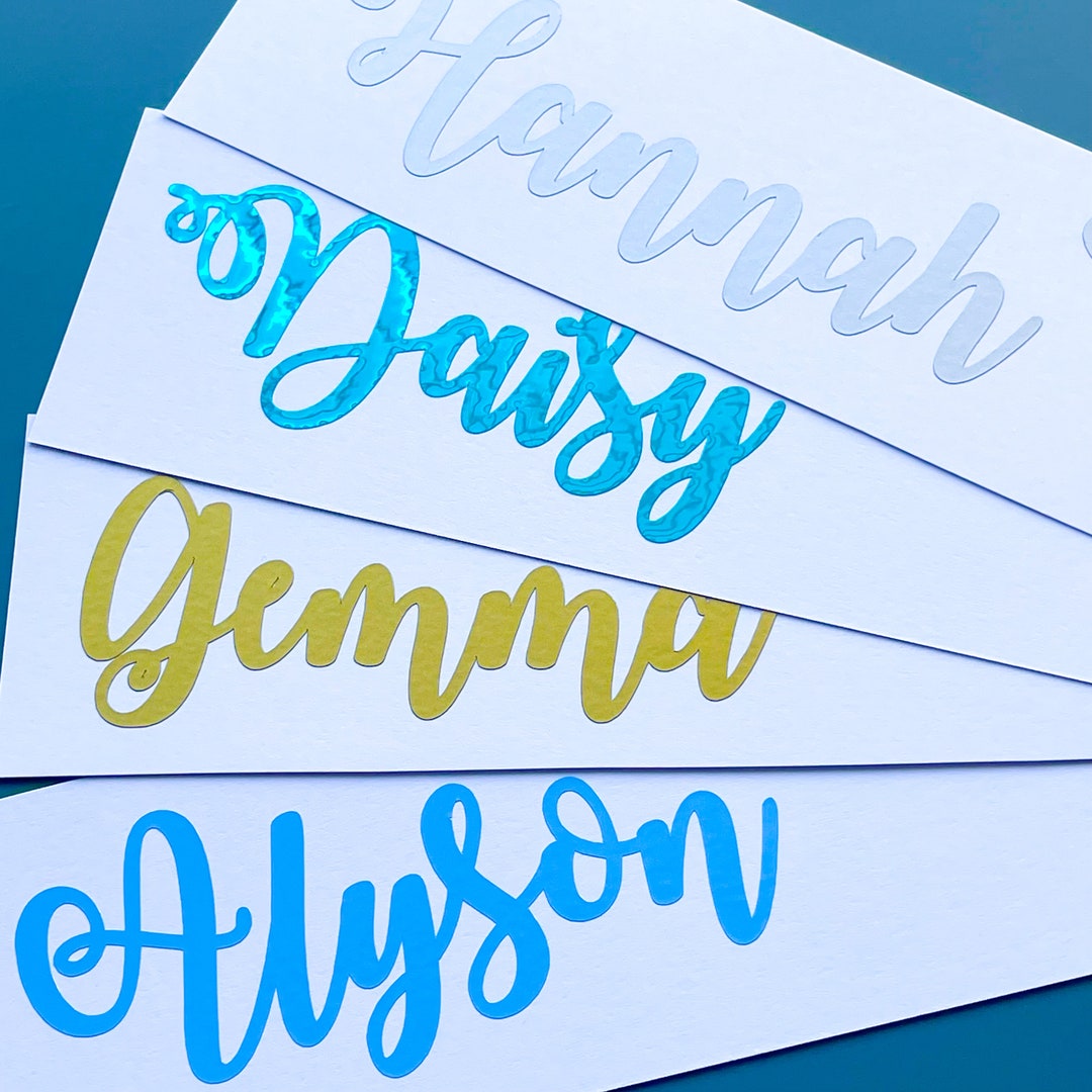 Personalized Vinyl Name Stickers | Custom Name Decal | Hen Party Name ...
