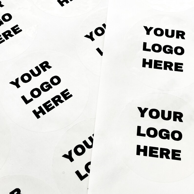 Customised Logo Stickers Personalised Printed Logo Stickers Label ...