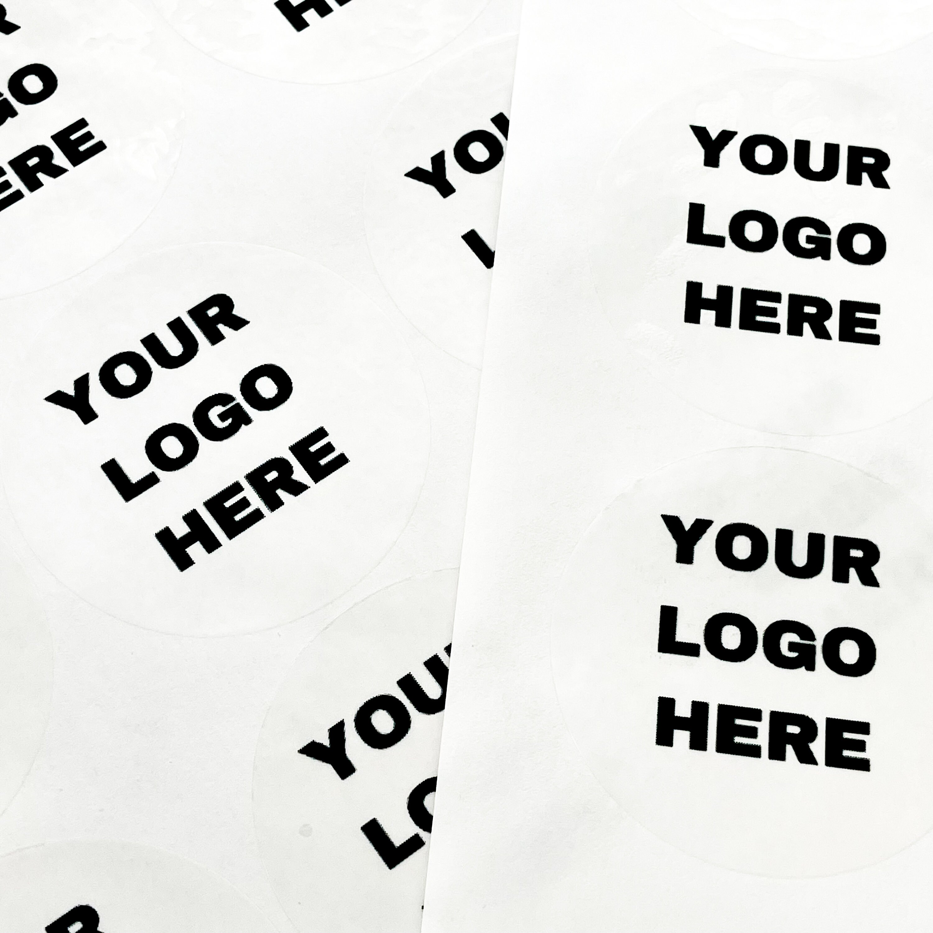 Customised Logo Stickers Personalised Printed Logo Stickers Label ...