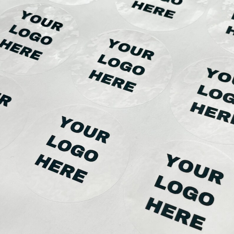Customised Logo Stickers Personalised Printed Logo Stickers Label ...