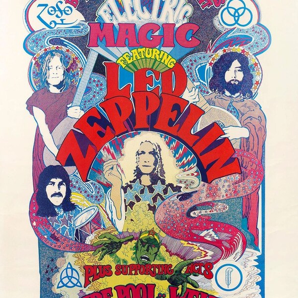 Led Zeppelin Poster - Etsy UK