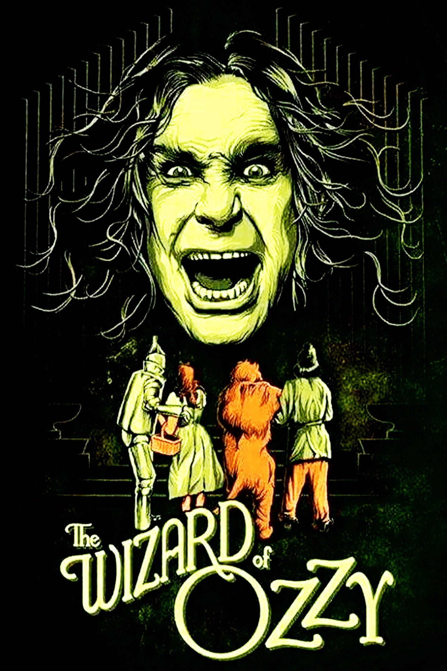 Wizard of Oz, Ozzy Osbourne Poster, Heavy Metal Legend, Vintage Rock ...