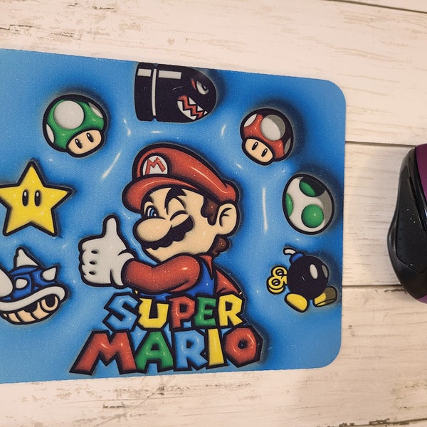 Mario Mouse Pad - Etsy