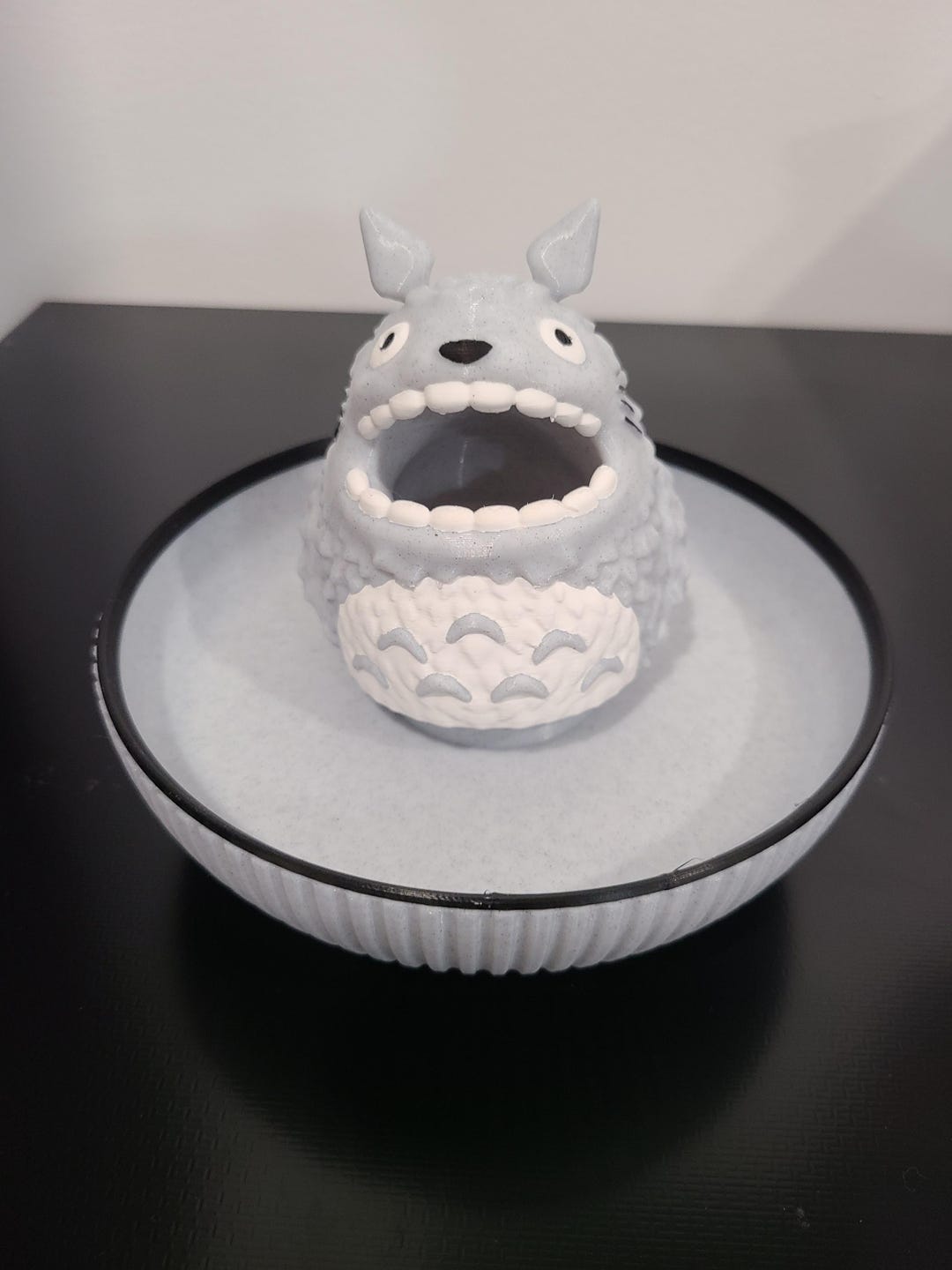 Totoro Bowl With Doble Space for Pistacho, Cacahuate and Sunflower Seed ...