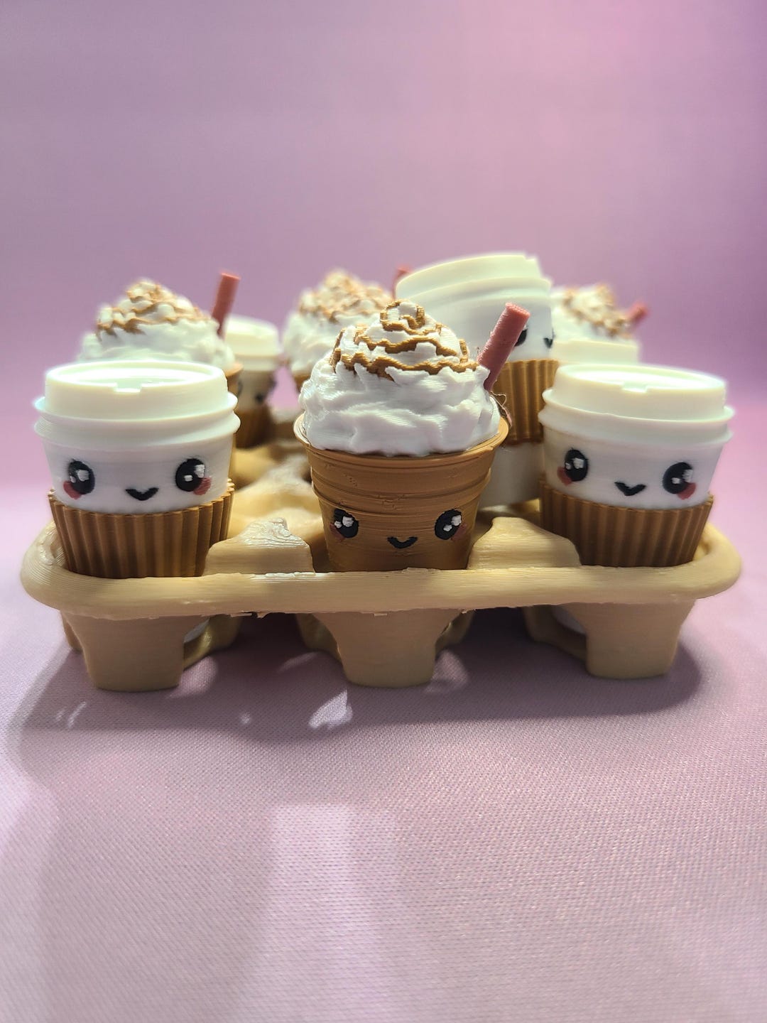 Kawaii Coffee Tic Tac Toe Game – 3D Printed PLA Cold & Hot Cups With ...