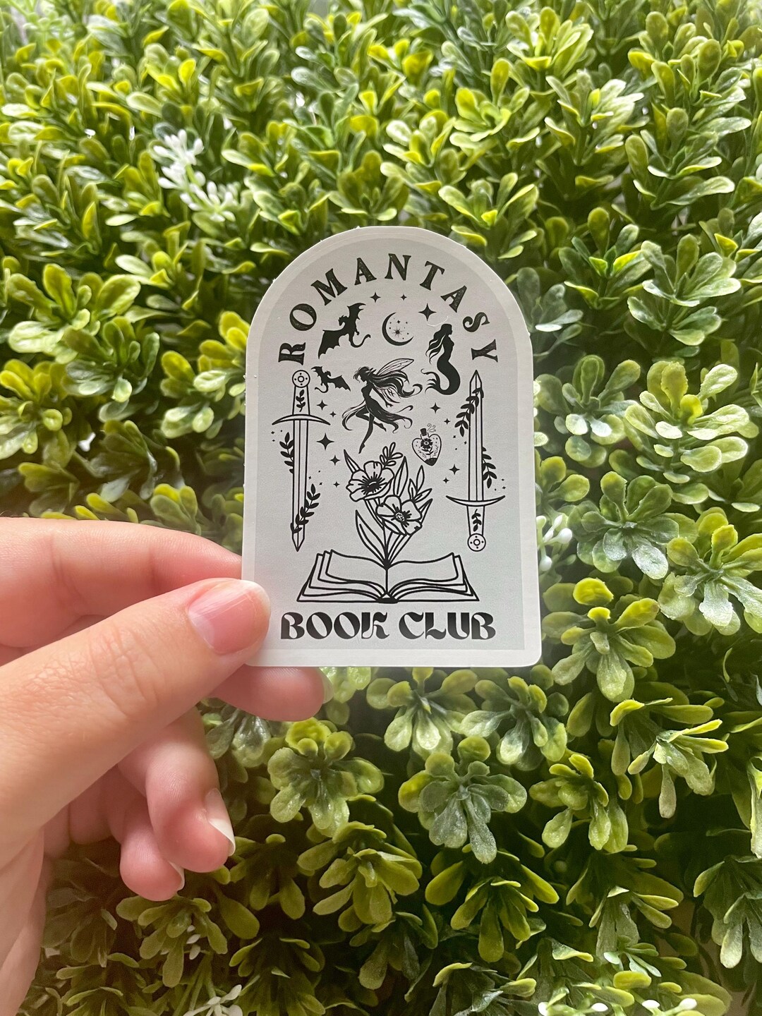 Romantasy Book Club Vinyl Sticker, Water Bottle Laptop Kindle Decal ...