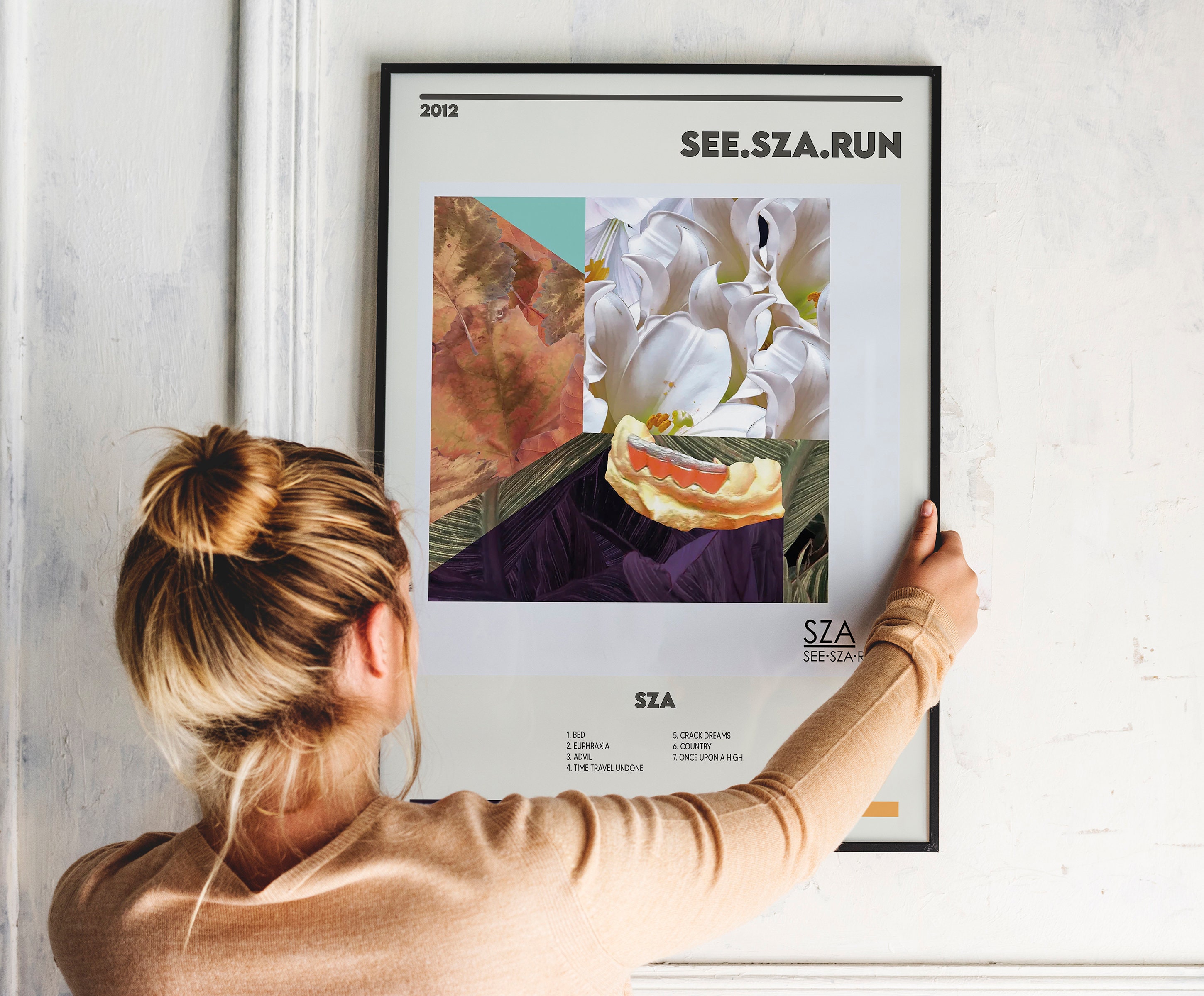 SZA See.SZA.Run - Retro Music Album Poster sold by Adhemas Batista ...