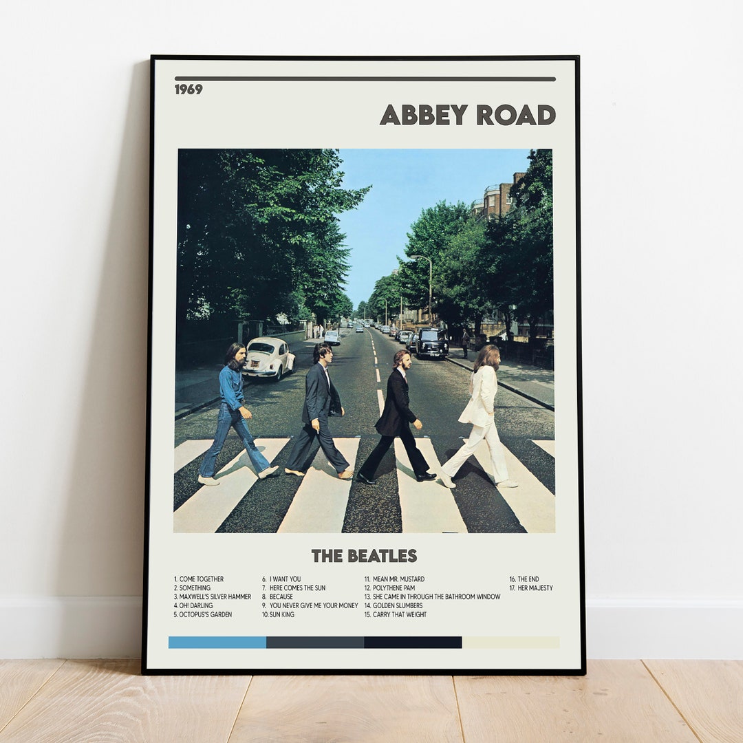 The Beatles Abbey Road Retro Music Album Poster Print Digital - Etsy ...