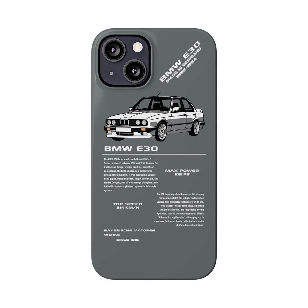BMW E30 Phone Case for Iphone, Samsung, Google Pixel Auto Lover Gift ...