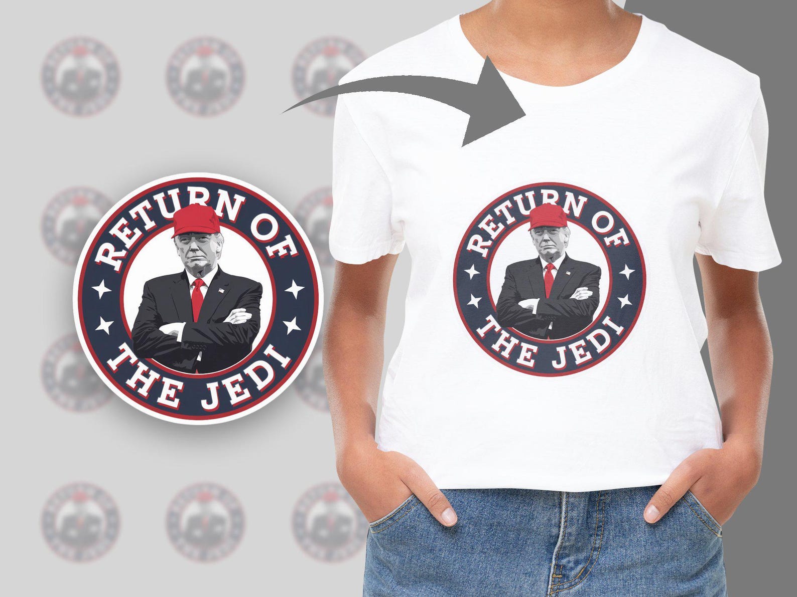 Return of the Jedi Trump 2024 PNG File, Sublimation Digital Download ...