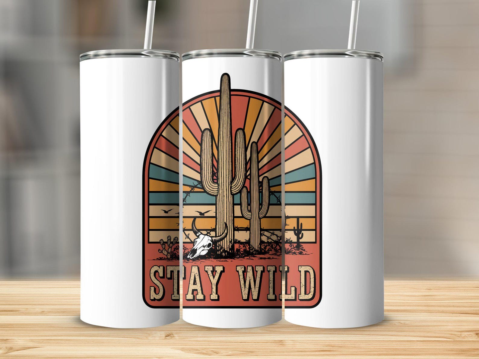 Stay Wild Desert Cactus PNG File, Perfect for Sublimation, DIY Projects ...