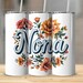 Nona Floral Digital PNG, Flower Name Art, DIY Project, Mother's Day ...