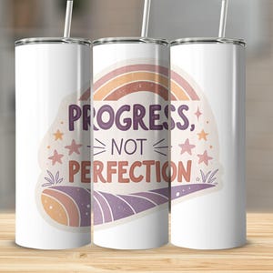 Progress Not Perfection Motivational Quote Digital Download PNG ...