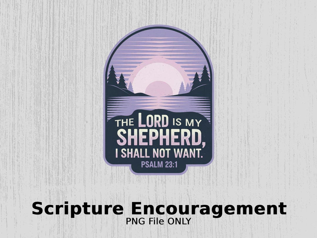 Inspirational Psalm 23 Digital Download the Lord is My Shepherd ...
