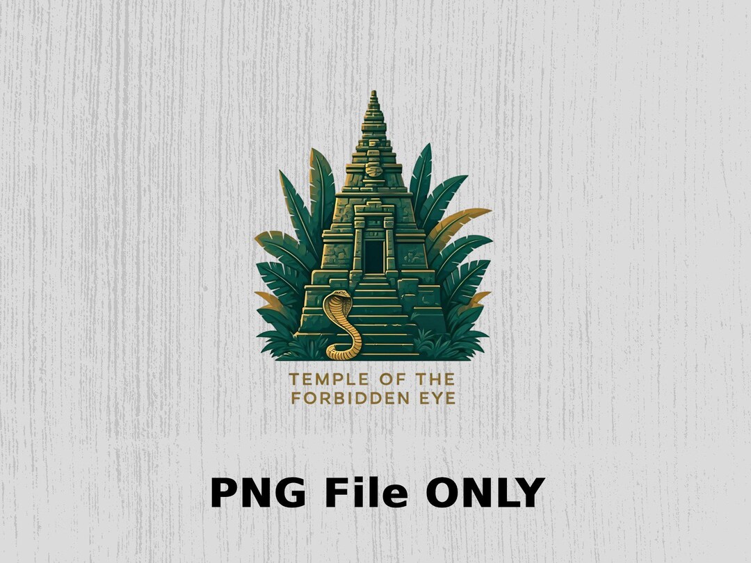 Temple of the Forbidden Eye PNG Download, Sublimation Design, Perfect ...