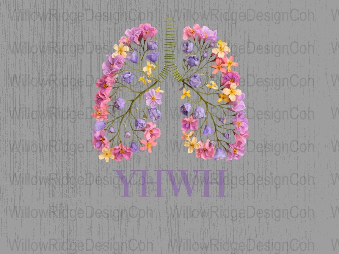 Flower Lungs PNG Design, Digital Download You Will Get PNG File, Lungs ...