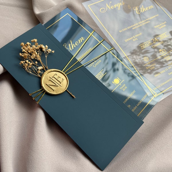 Transparent Wedding Invitation - Etsy