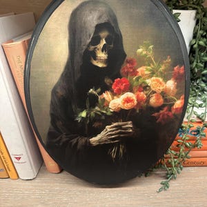 Skeleton Wall Hanging Handmade Wooden Wall Plaque Halloween Decor ...