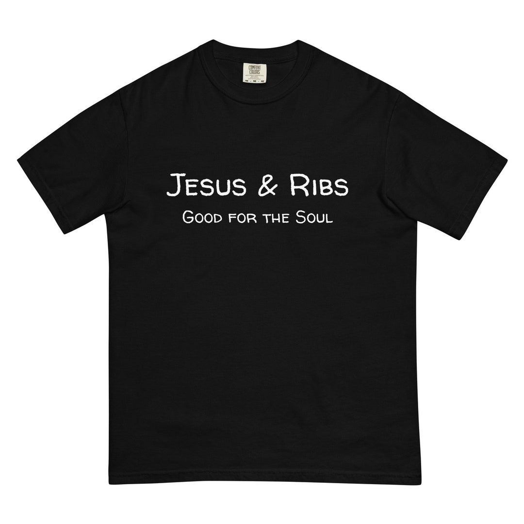 Jesus & Ribs T-shirt - Etsy