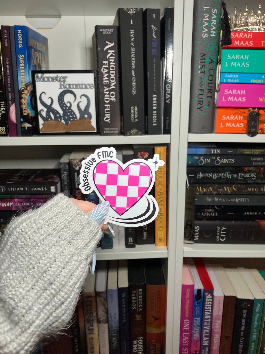 Obsessive FMC Sticker/checkered Print Sticker/girly Pop/pink Sticker ...