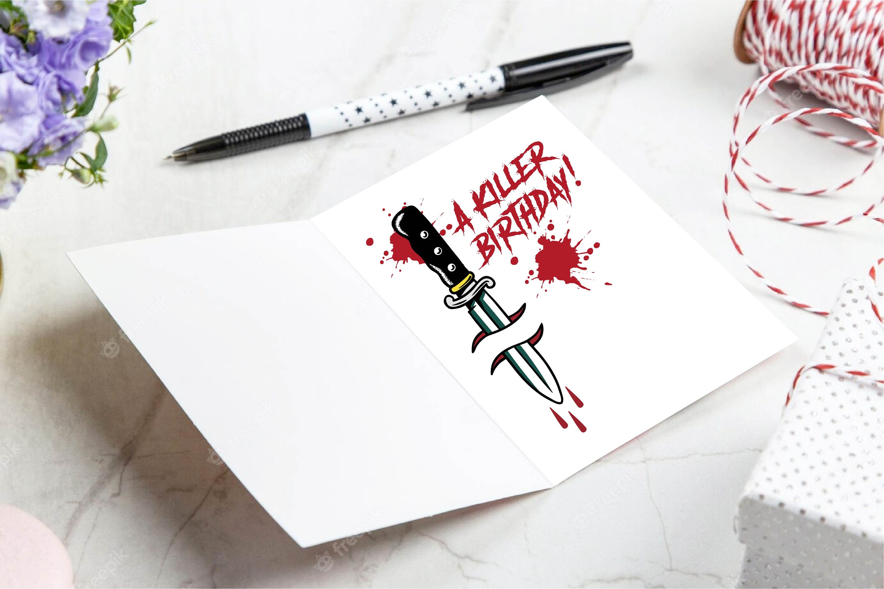 Scream/ghostface Birthday Card - Etsy