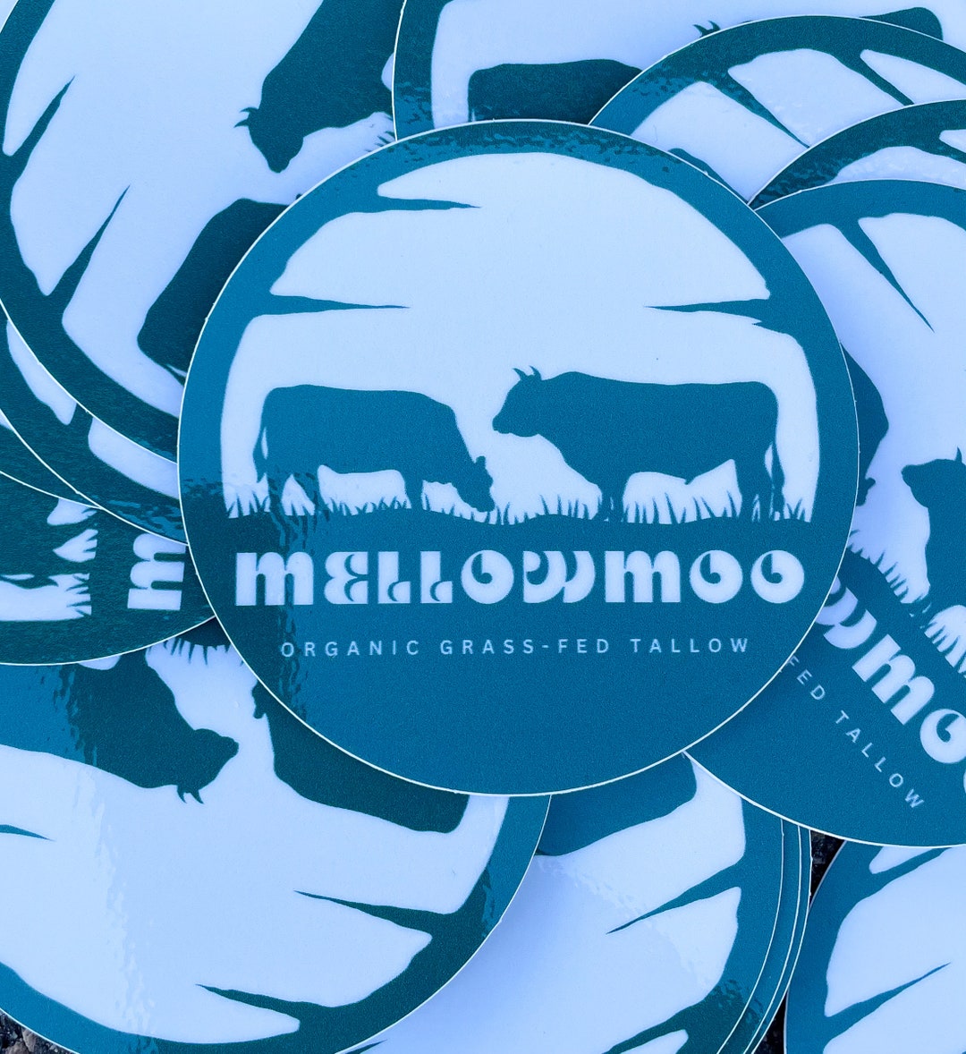 Mellowmoo Vinyl Sticker - Etsy