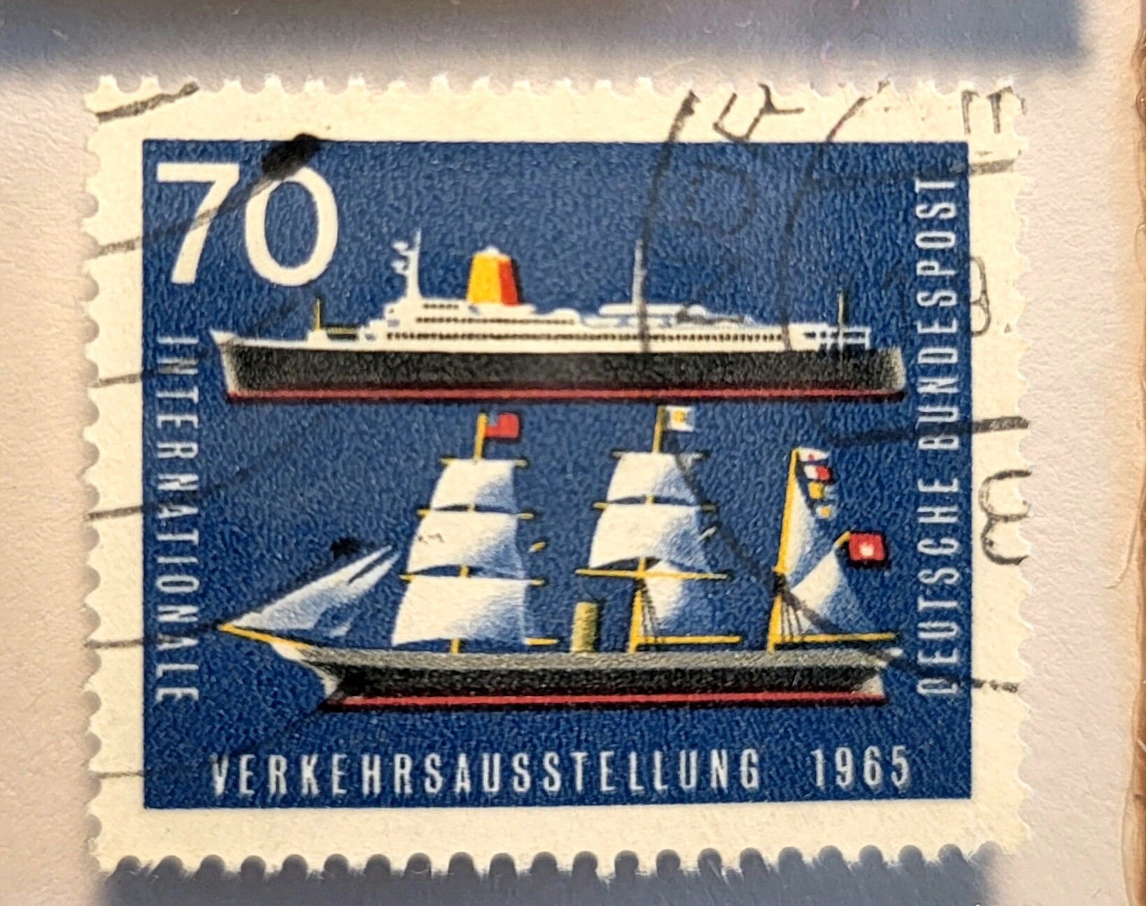 Boats in Blue Postage Stamp, Chinese Postage Stamp, Norway Postage ...
