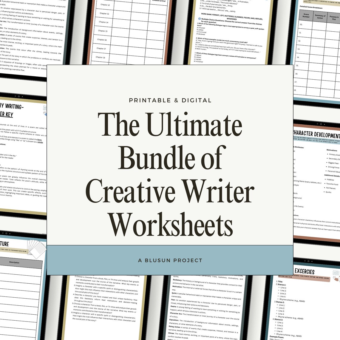 The Ultimate Writing Worksheets Bundle: Everything You Need for Perfect ...