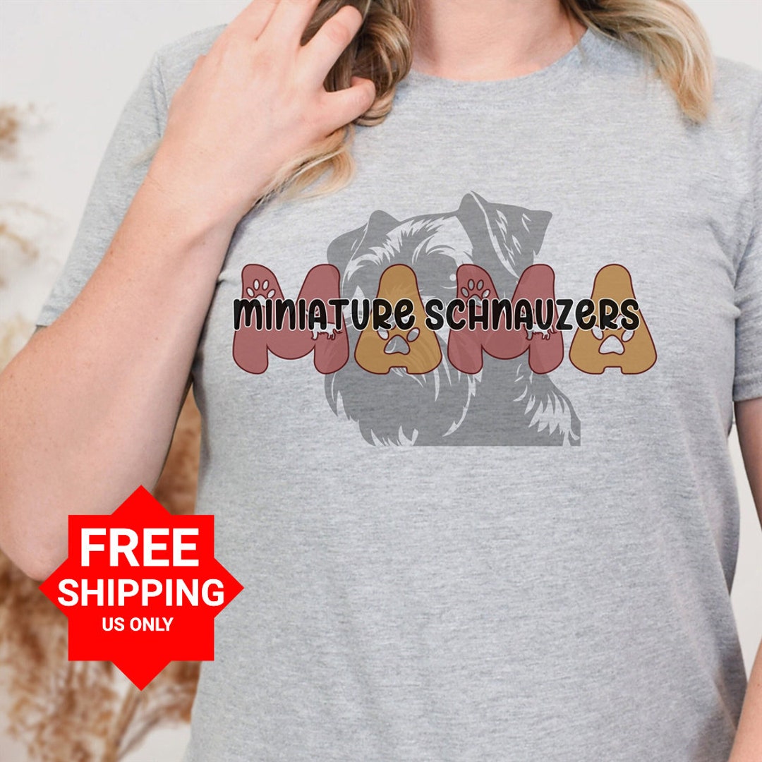 Miniature Schnauzer Shirt,colorful Dog Shirt,miniature Schnauzer T ...