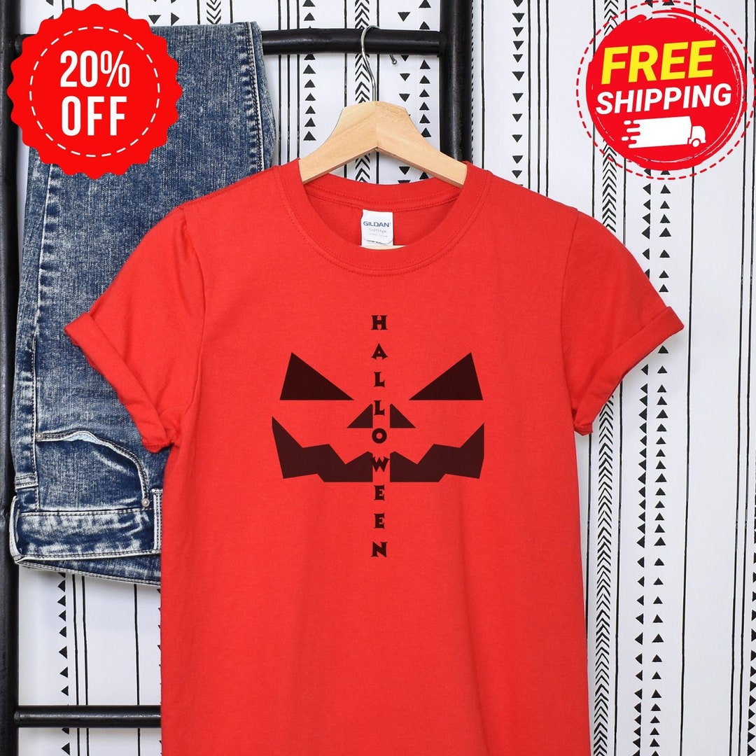 Jack-o-lantern Shirt Pumpkin Face T-shirt Jack O Lantern - Etsy