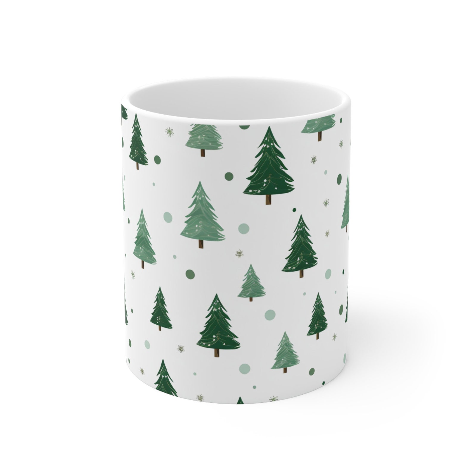 Christmas Tree Coffee Mug Christmas Mug Christmas Tree Pattern Mug ...