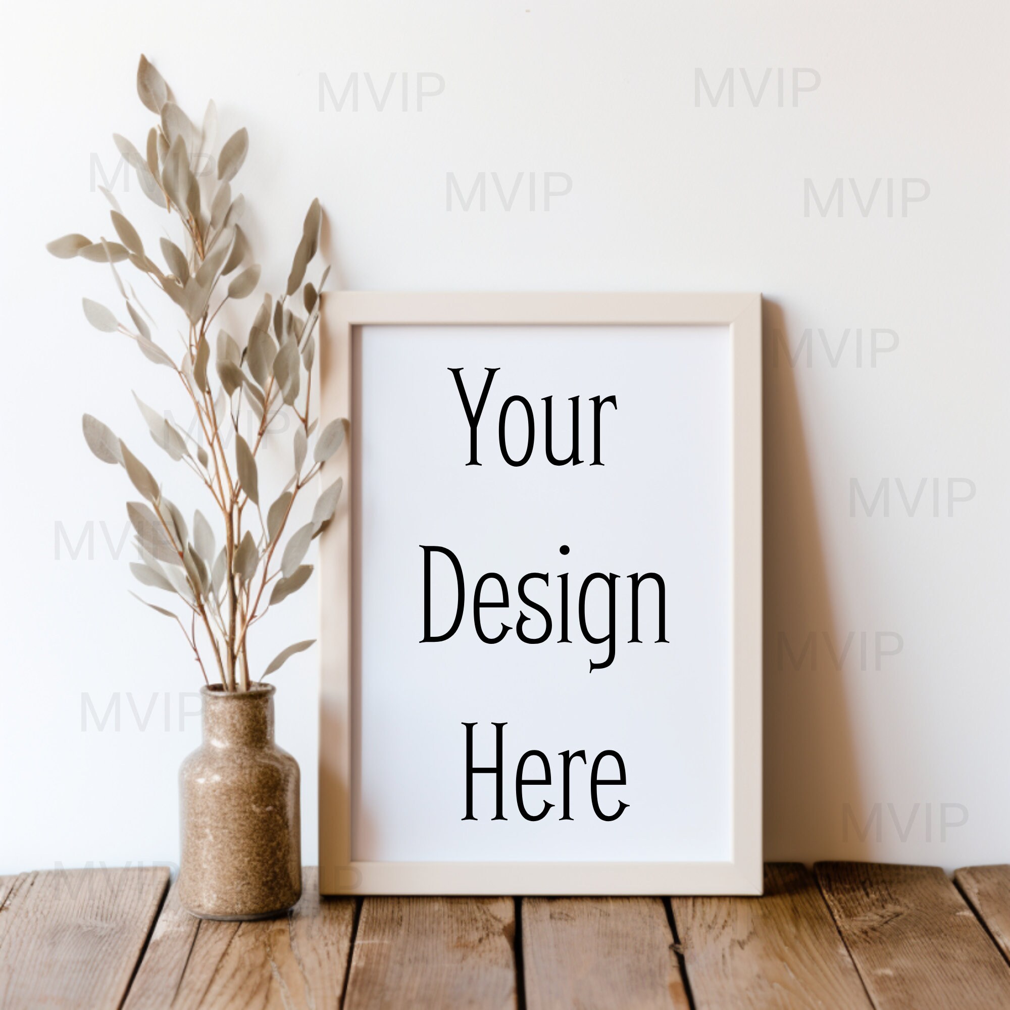 Rustic Cottagecore Wall Art Mockup, Farmhouse Wall Mockup, Minamalist ...