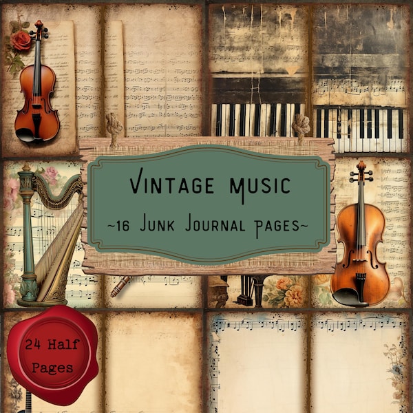 Musical Instruments Digital Journal - Etsy