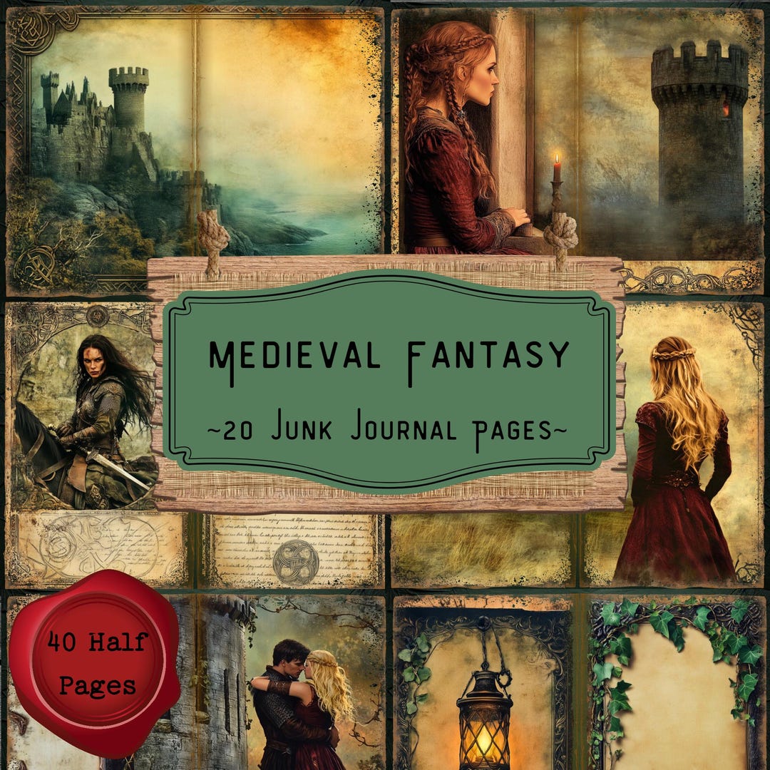 Medieval Fantasy Junk Journal Kit: Magical Celtic Fairytale Forest ...