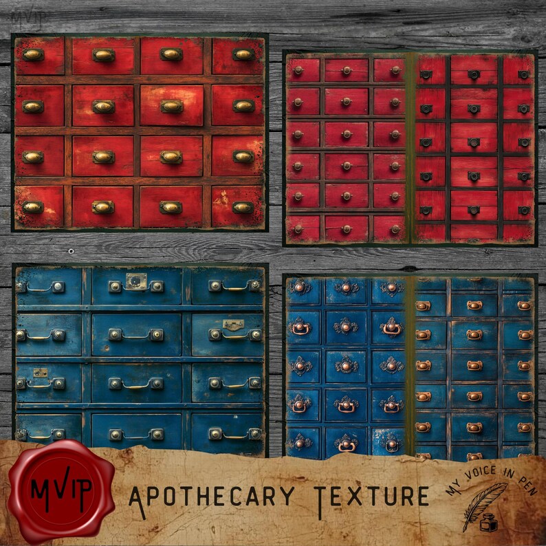 Apothecary Texture Junk Journal Pages: Dark Academia, Rustic Wood ...